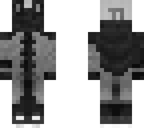 Black and white masked boy | Minecraft Skin