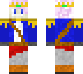 king with pink hair who likes pigs | Minecraft Skin