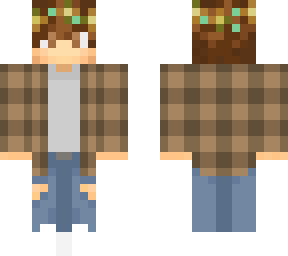 Matching Flannel Brown Hair | Minecraft Skin