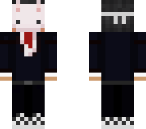 cat mask boy w/ suit (sapnap skin edit) | Minecraft Skin
