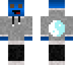 hoodie blue gradient | Minecraft Skin