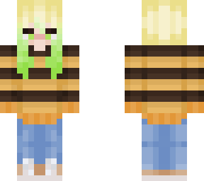 -Cute Bee Sweater Girl- | Minecraft Skin