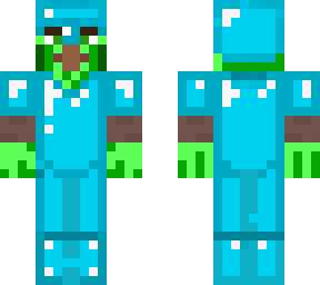 Emerald+Diamond Armor Villager | Minecraft Skin