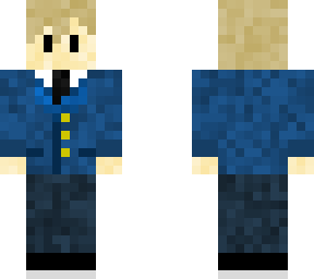 suit fancy blue tie jacket detailed | Minecraft Skins