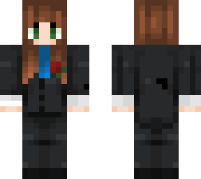 Girl With Suit | Minecraft Skin