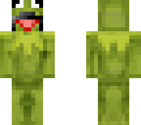 Kermit With Moustache | Minecraft Skin