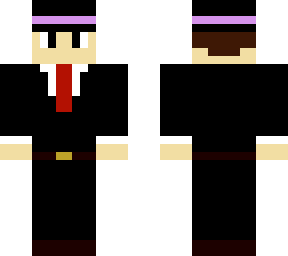 Purple Banded Top Hat Guy | Minecraft Skin