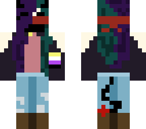 non-binary demon | Minecraft Skin