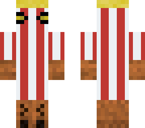 Popcorn with boot's and gloves | Minecraft Skin