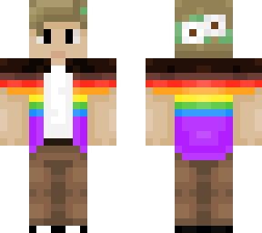 Pride Button up | Minecraft Skin