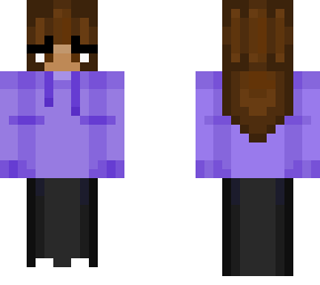 Purple Hoodie Girl Skin | Minecraft Skin