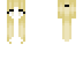 Blond Ponytail Hair Base Female | Minecraft Skin