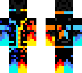 fire and water | Minecraft Skin