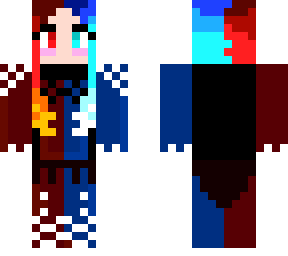fire and water | Minecraft Skins