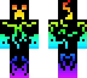 colors creeper | Minecraft Skin
