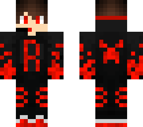 Cool Gamer Boy With R | Minecraft Skin
