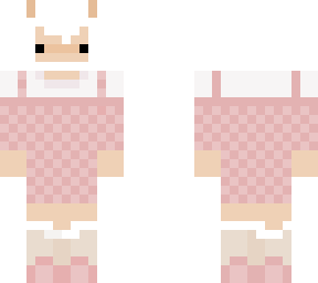 Cute Sheep With Pink Dress | Minecraft Skin