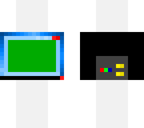 LCD LED Monitor template | Minecraft Skin