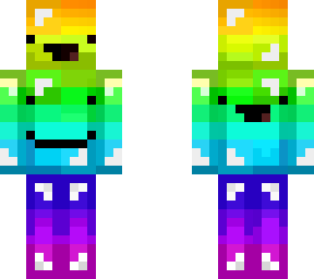 ReVo's rainbow noob skin | Minecraft Skin