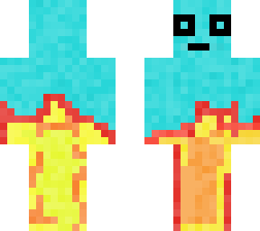 water vs fire | Minecraft Skin