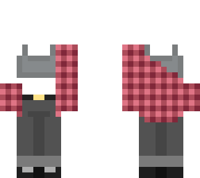 Flannel Off The Shoulder Outfit Base | Minecraft Skin