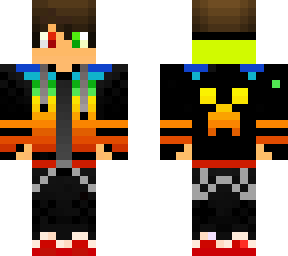 Rainbow Godly Gamer Boy | Minecraft Skin