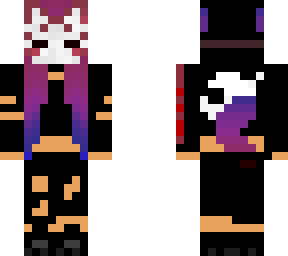 japanese wolf mask | Minecraft Skins