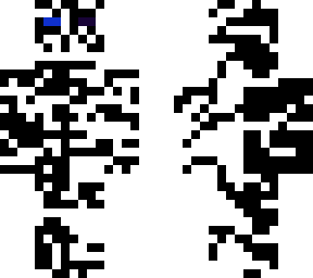 Black and white fuse | Minecraft Skin