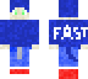 human sonic | Minecraft Skins