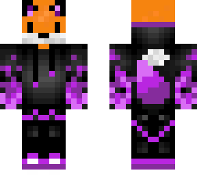 purple fox gamer | Minecraft Skin