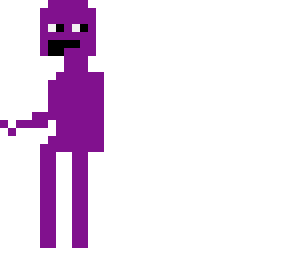 purple guy 8 bit | Minecraft Skin