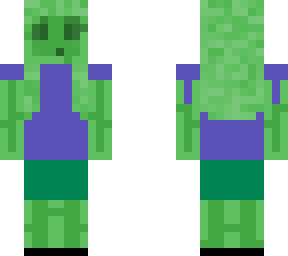 Slime Human Female Casual | Minecraft Skin