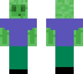 slime human male casual | Minecraft Skin