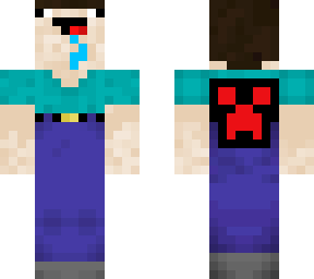 Asian noob 123 w/ creeper | Minecraft Skin