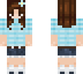 Blue Flower Girl | Minecraft Skin
