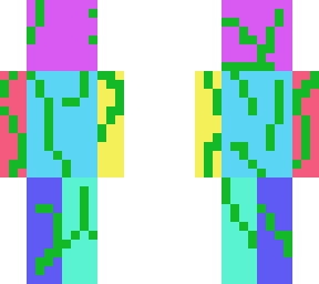 Colourful Vines | Minecraft Skin