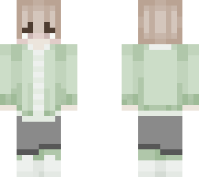 Cute green Jacket | Minecraft Skin