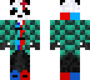 demon slayer panda | Minecraft Skin