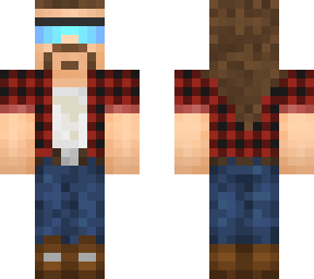 Gnarly Mullet-Man with Pit Vipers | Minecraft Skin