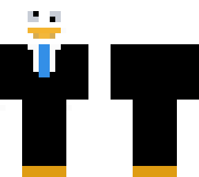 White Duck In Suit | Minecraft Skin