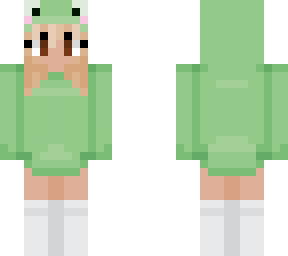 Frog Girl Aesthetic Minecraft Skins