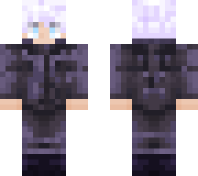 fixed gojo eyes out | Minecraft Skin