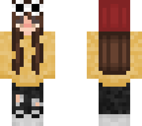 Ghostbur Girl Skin With Gogy Goggles | Minecraft Skin