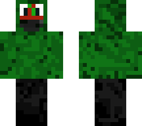 Green Bandit Tomato with Outerlayer | Minecraft Skin