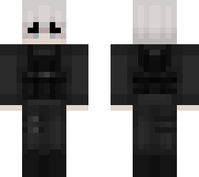 White Hair Techwear | Minecraft Skin