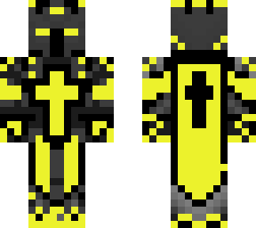 Black and Yellow Knight | Minecraft Skin