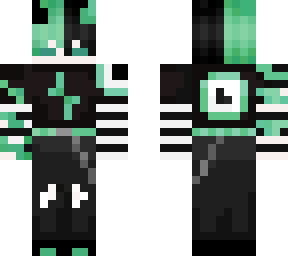 Cute emo demon boy green | Minecraft Skin