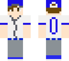 Dodger Baseball Player | Minecraft Skin