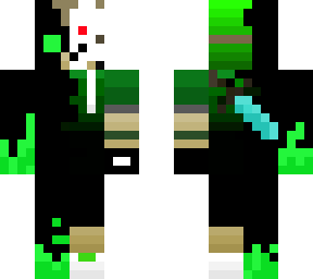 dream but half corrupted | Minecraft Skin