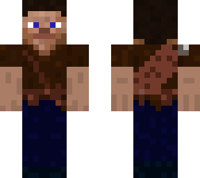 Hunter Steve Skin With Quiver Fixed Hair | Minecraft Skin